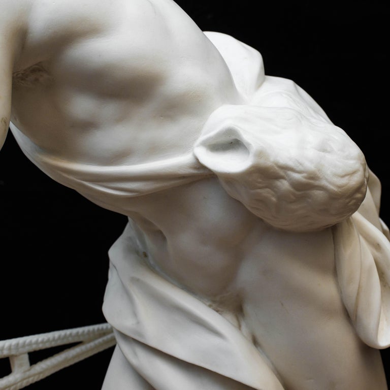 19th Century David Marble sculpture by Ernesto Ermete Gazzeri '1866 ...