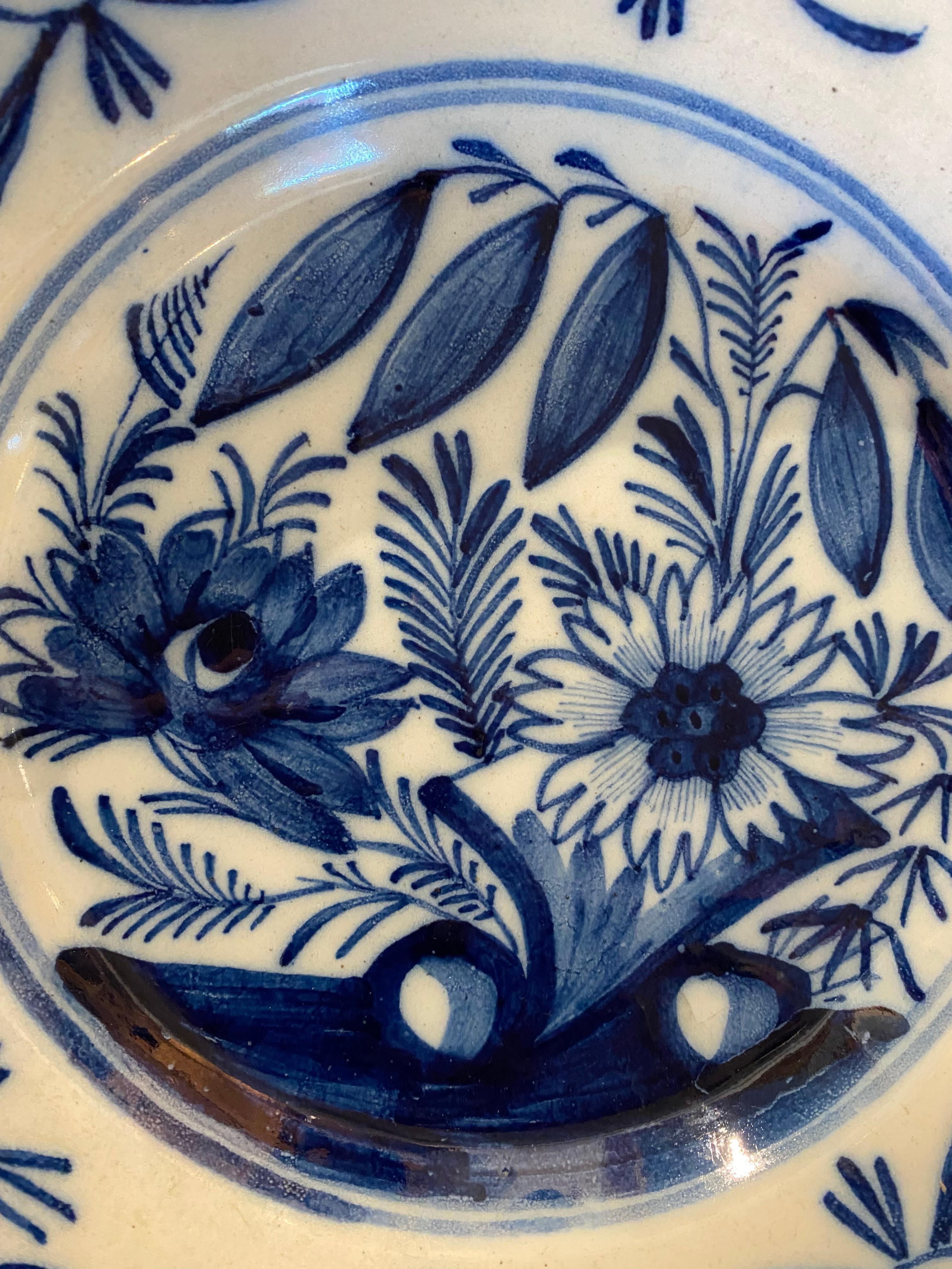 19th Century Delft Plate For Sale at 1stDibs