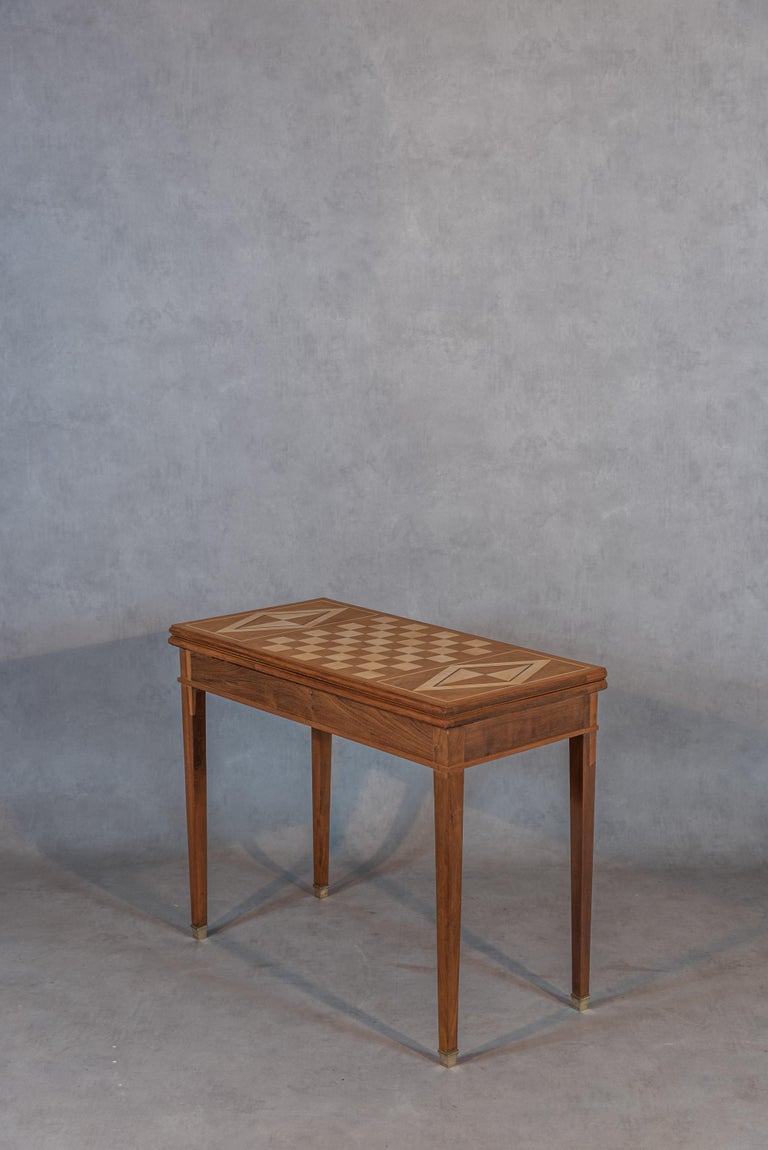 19th Century Directoire Period French Game Table For Sale at 1stDibs