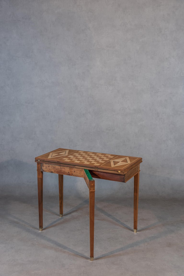 19th Century Directoire Period French Game Table For Sale at 1stDibs