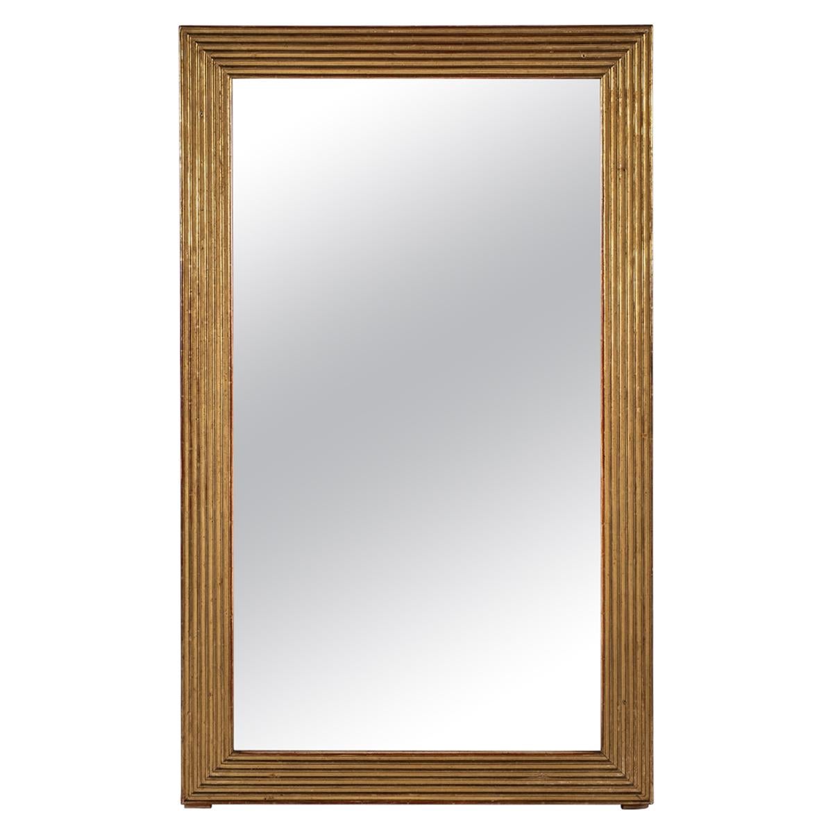 19th Century Reeded Mirror For Sale at 1stDibs