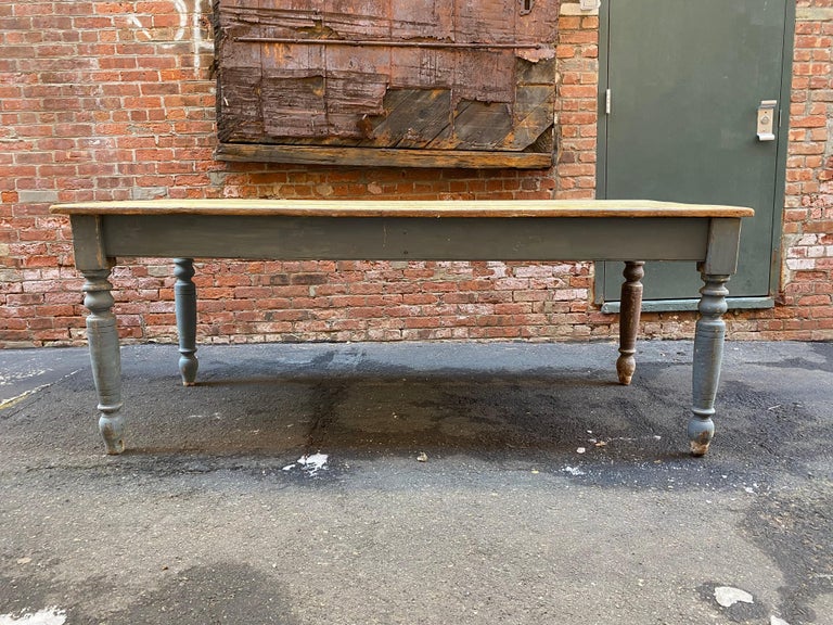 19th Century Distressed Farm Table at 1stDibs