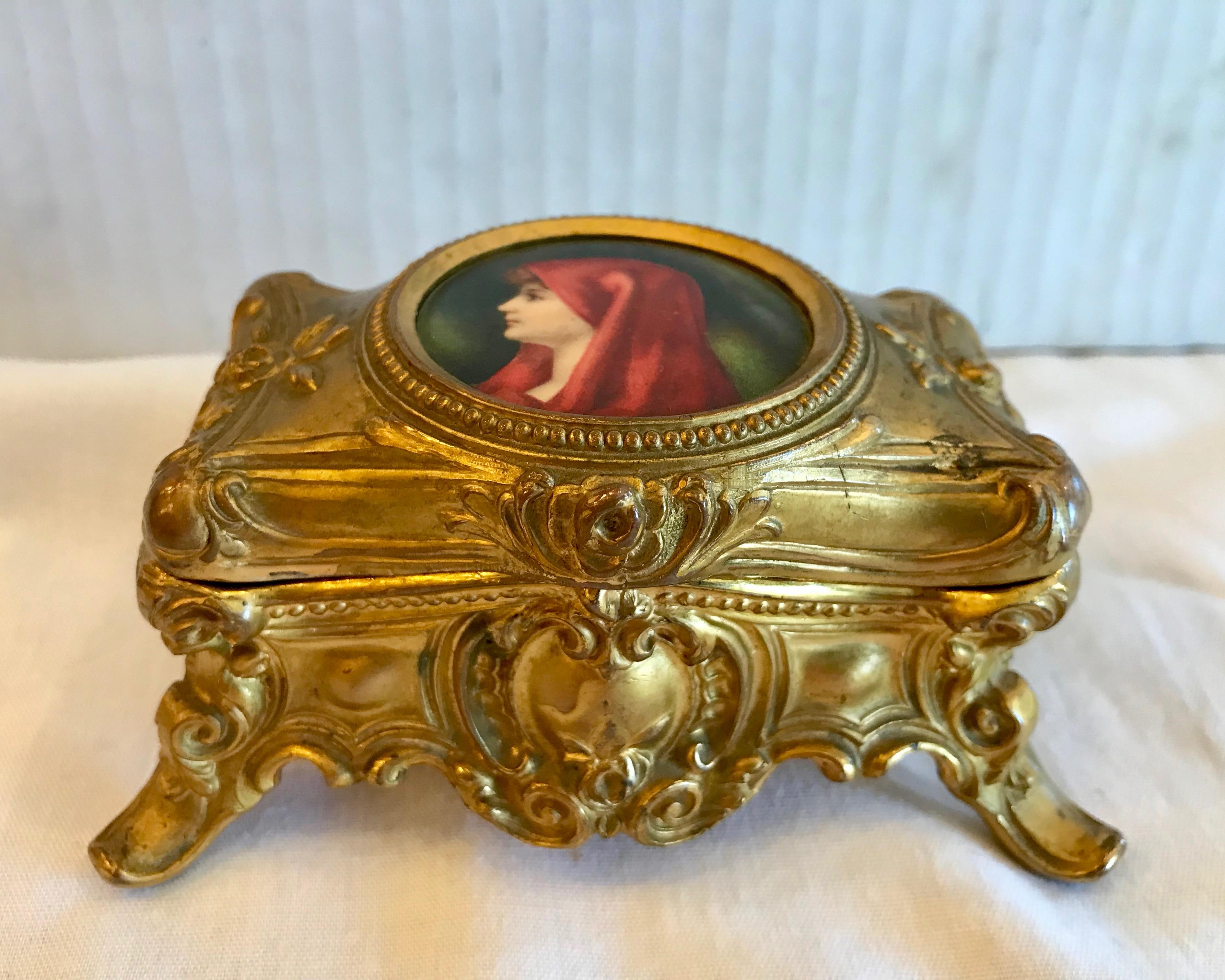 19TH Century Dore ' Jewel Box For Sale at 1stDibs