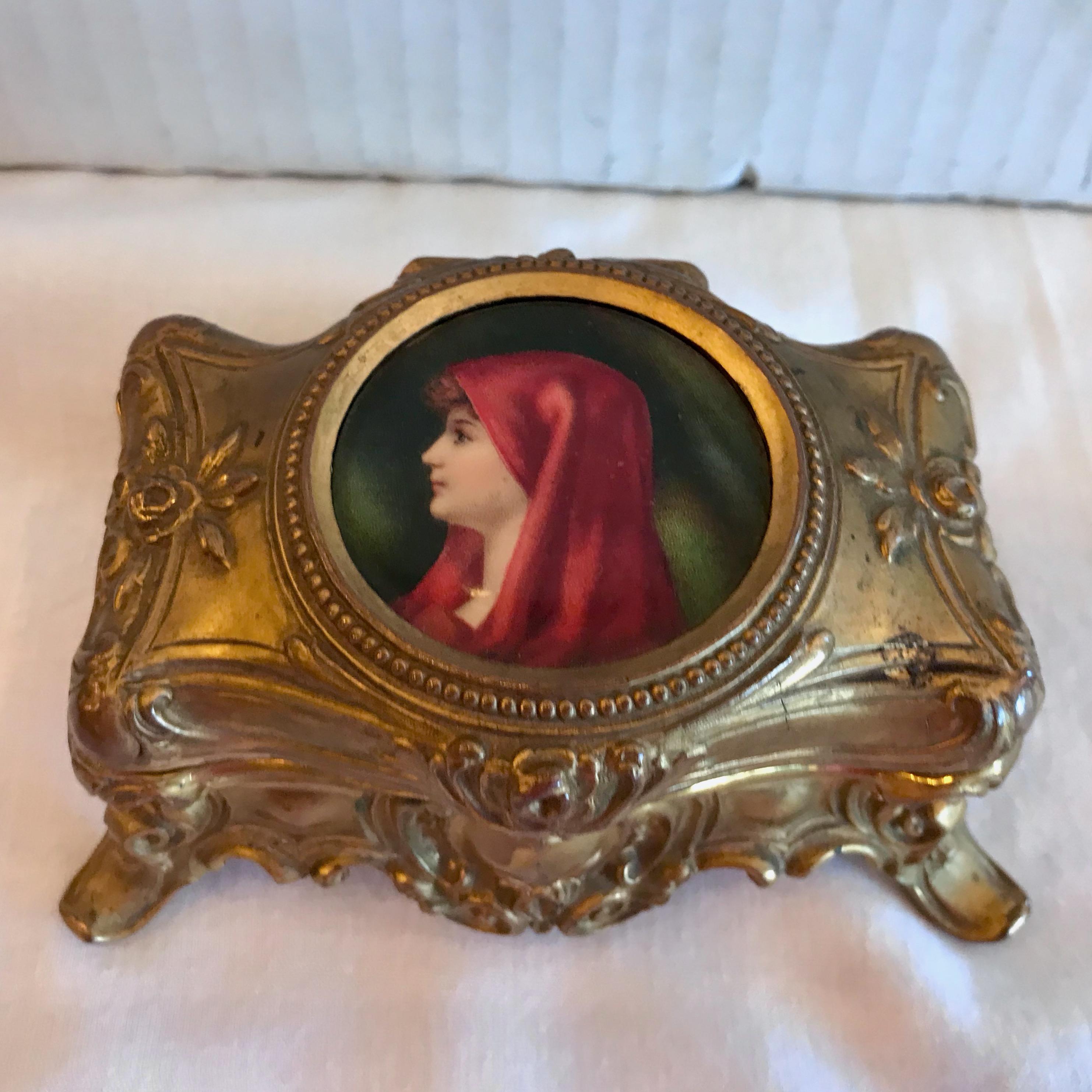 19TH Century Dore ' Jewel Box For Sale at 1stDibs