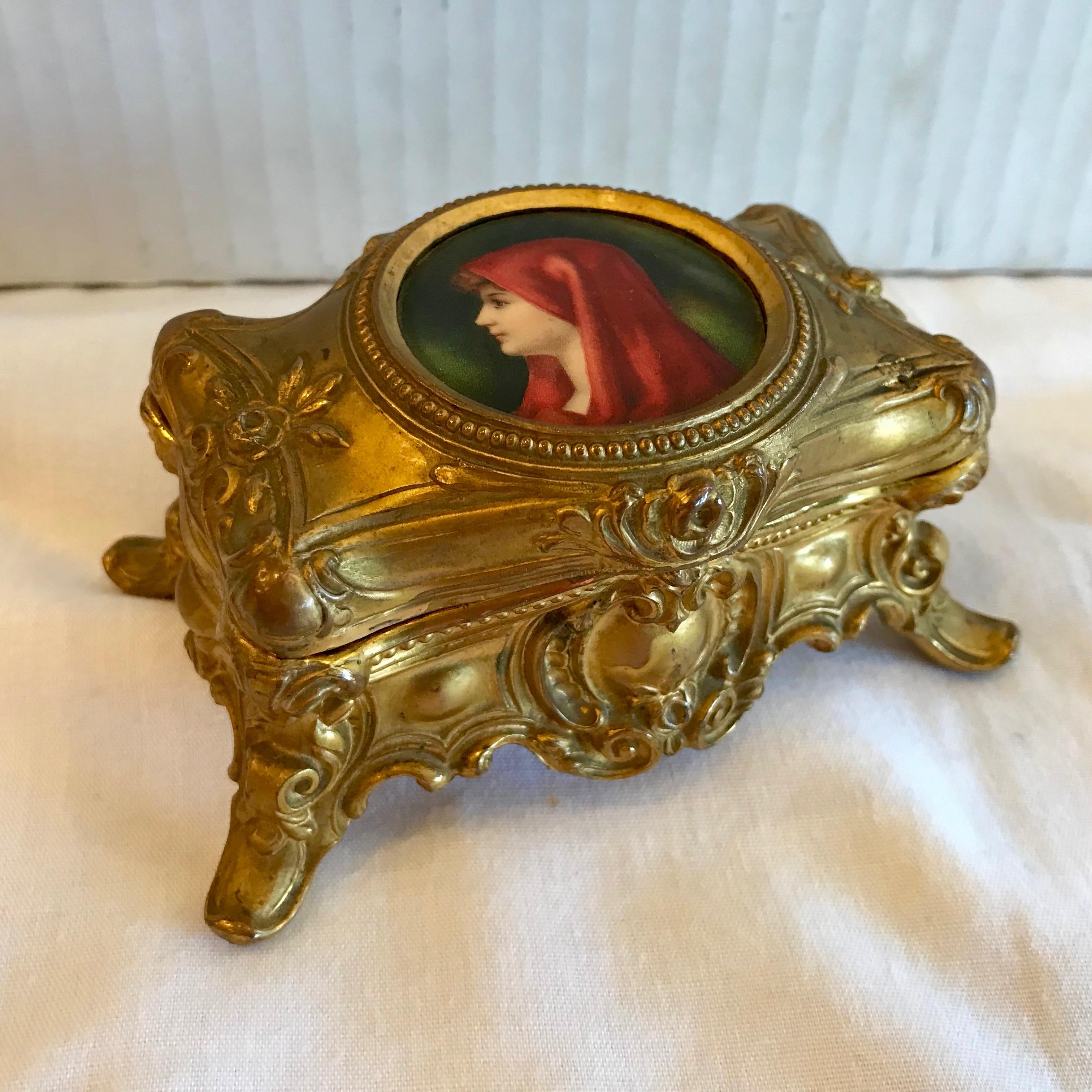 19TH Century Dore ' Jewel Box For Sale at 1stDibs