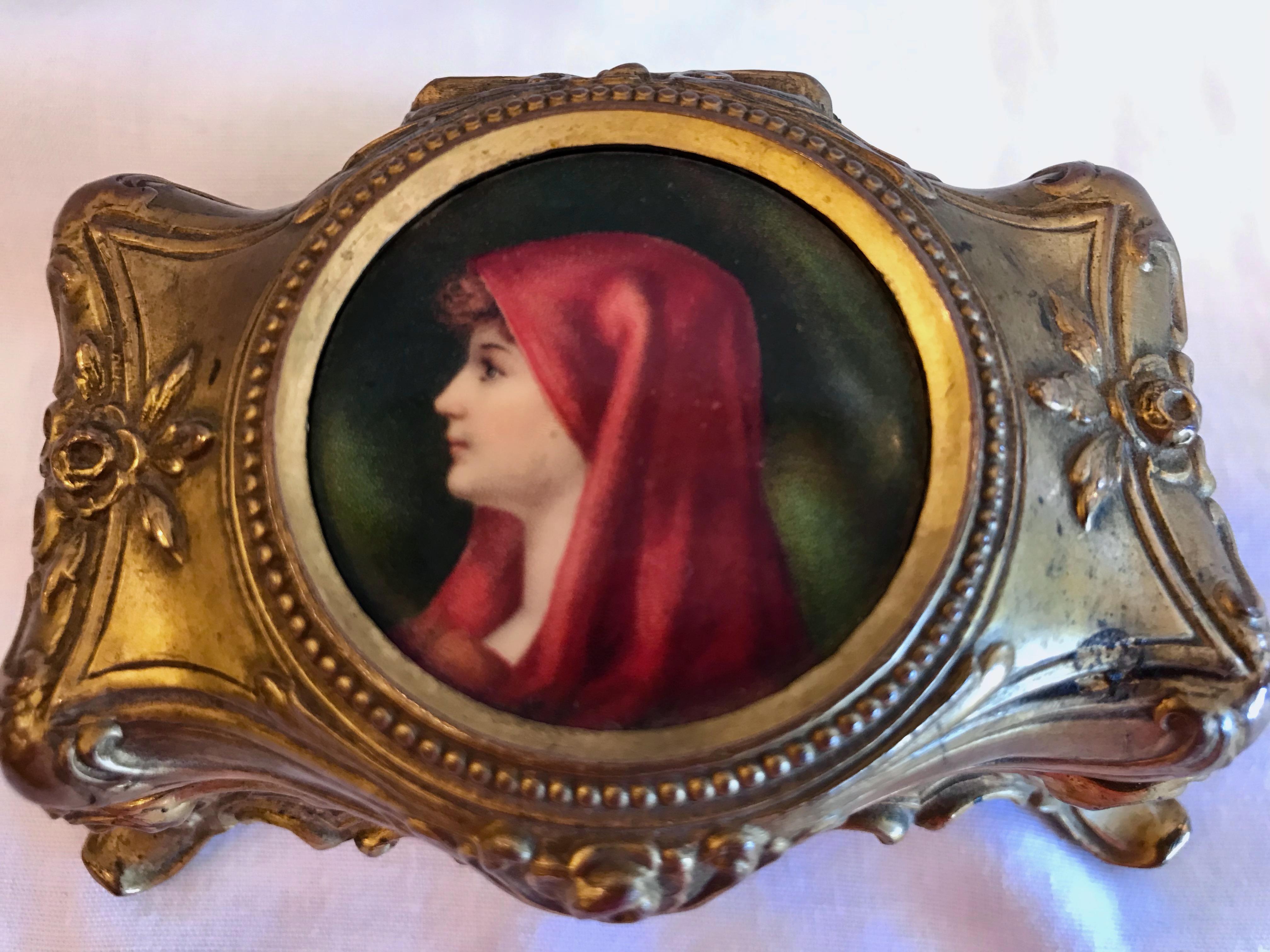 19TH Century Dore ' Jewel Box For Sale at 1stDibs