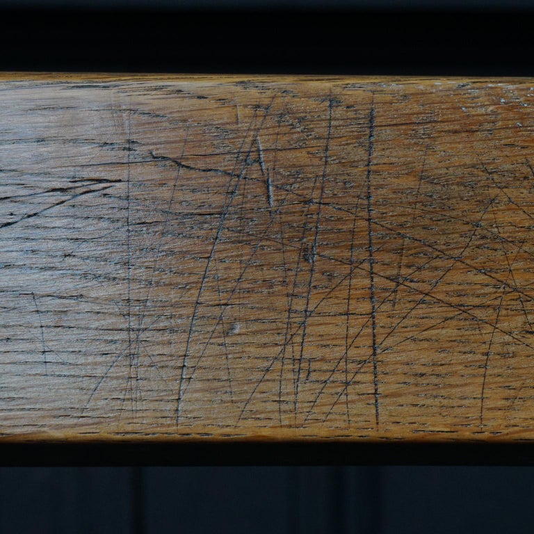 19th Century Dutch Oak Two Way Flip Backrest Bench, Strycsitten, Banc a ...