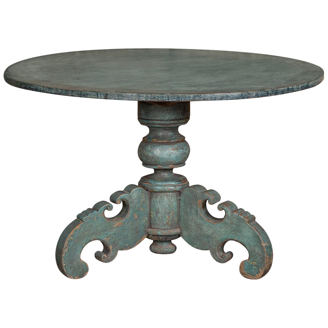 19th Century Dutch Painted Wood Table, circa 1880 at 1stDibs