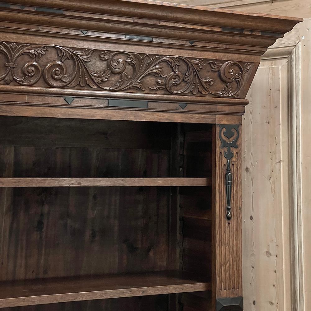 19th Century Dutch Renaissance Open Bookcase For Sale at 1stDibs