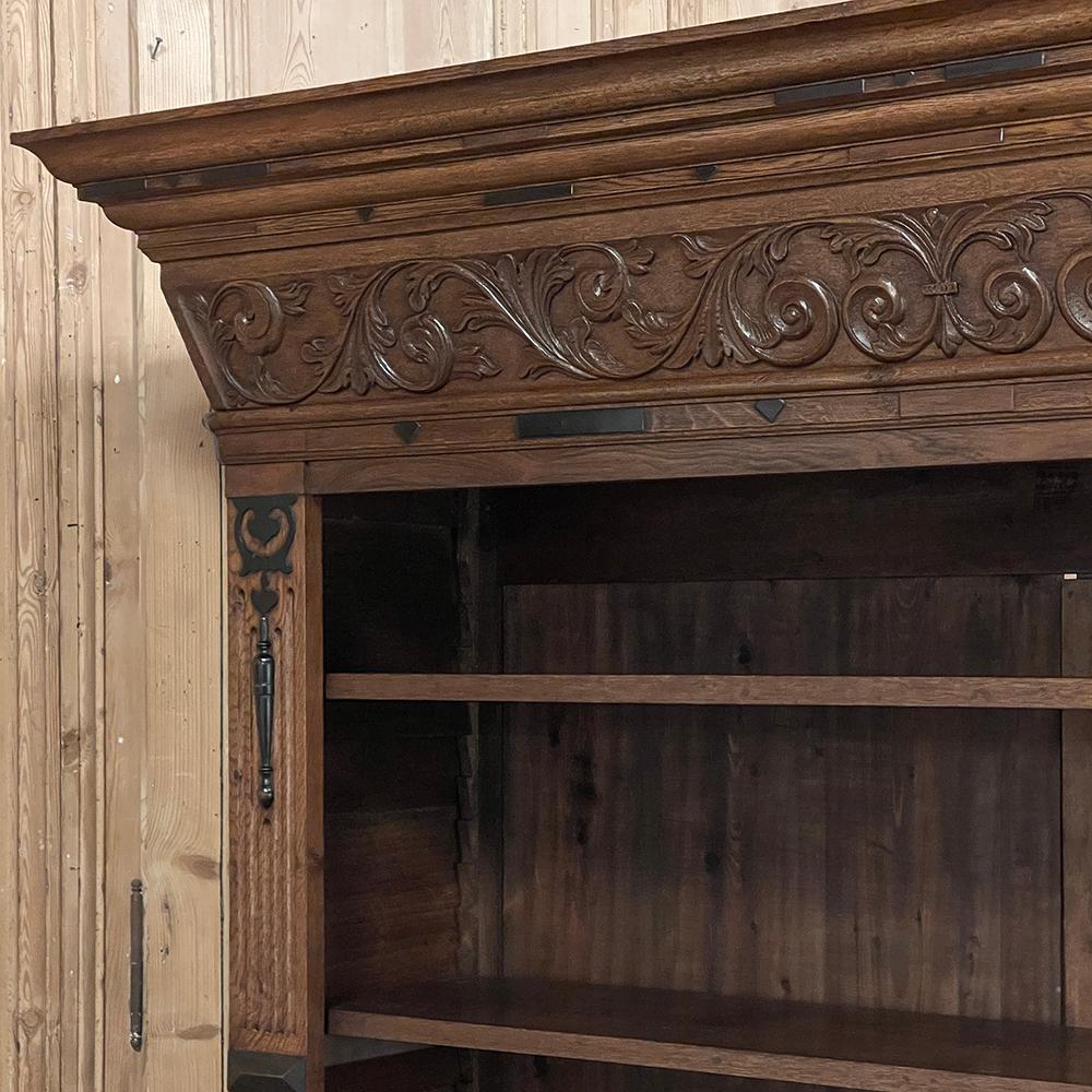 19th Century Dutch Renaissance Open Bookcase For Sale at 1stDibs