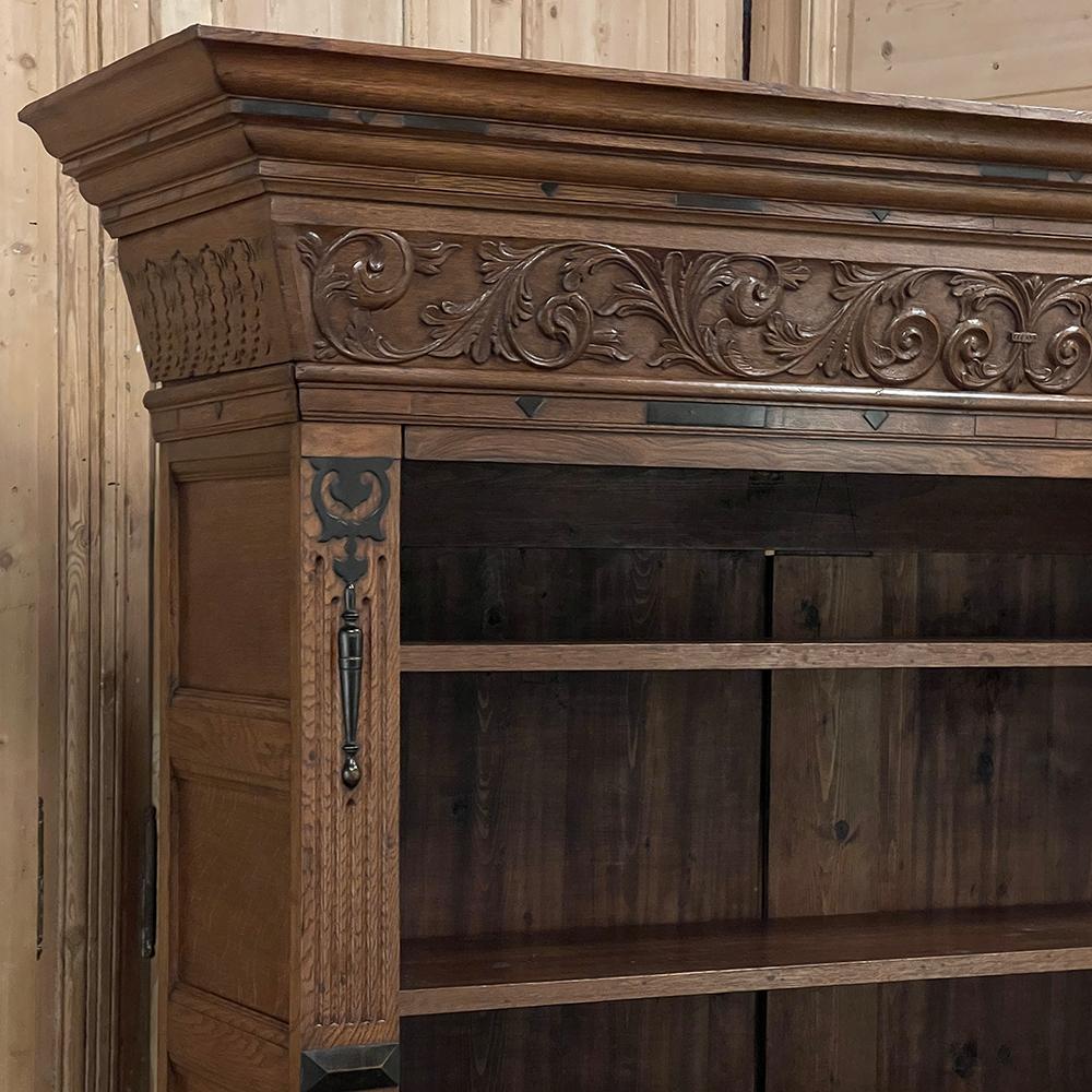19th Century Dutch Renaissance Open Bookcase For Sale at 1stDibs