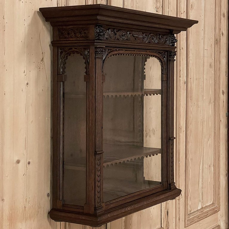 19th Century Dutch Renaissance Wall Vitrine For Sale at 1stDibs