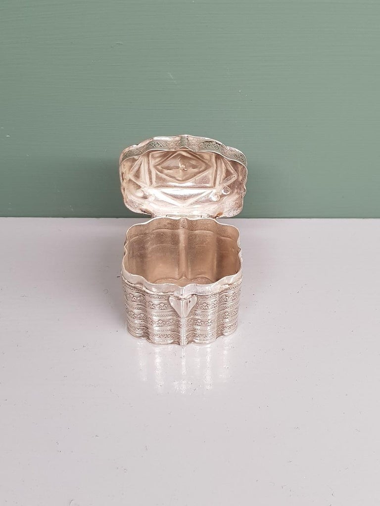 19th Century Dutch Silver Loderein or Vinaigrette Box, Dated 1855 at ...