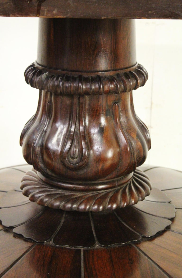 19th Century Early Victorian Round Rosewood Loo Table at 1stDibs
