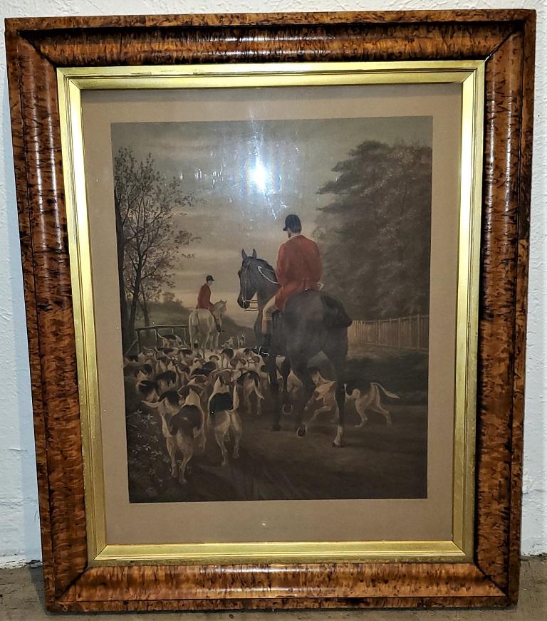 19th Century EAS Douglas Hunt Scene Aquatint Engraving For Sale at ...