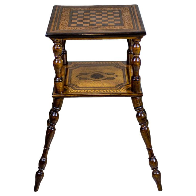 19th Century Eclectic Oak Chess Table at 1stDibs