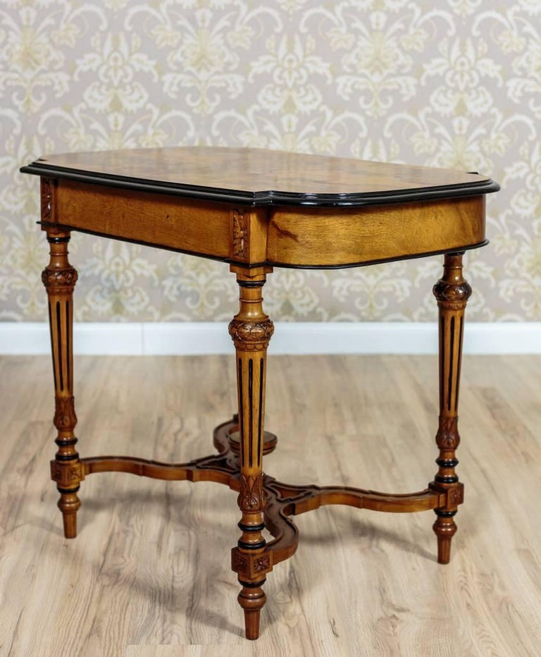 19th Century Eclectic Walnut Small Table For Sale at 1stdibs