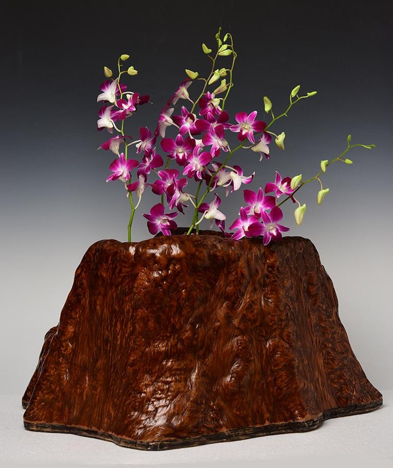 19th Century, Edo, Antique Japanese Keyaki Wooden Hibachi Vessel For ...