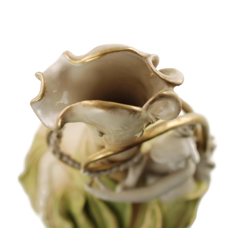 19th Century Eduard Stellmacher for Amphora "Lily of the Valley" Maiden ...