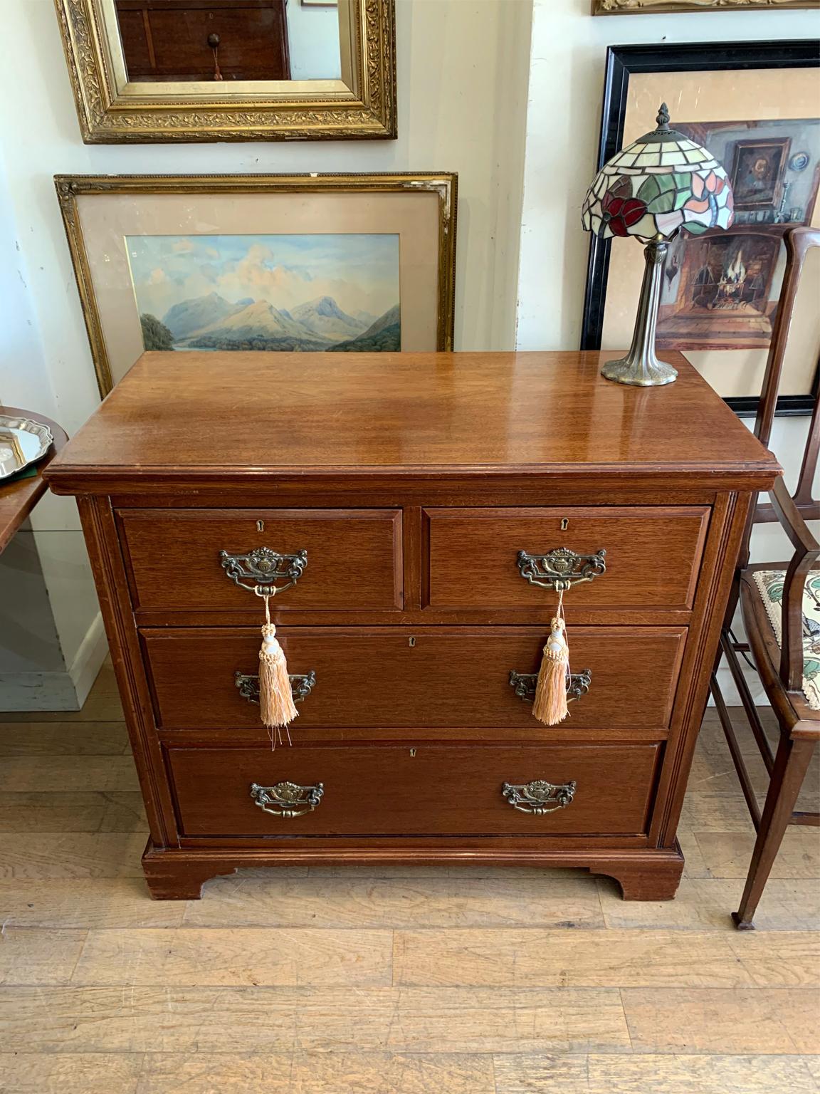 19th Century / Edwardian Walnut Chest of Drawers at 1stDibs