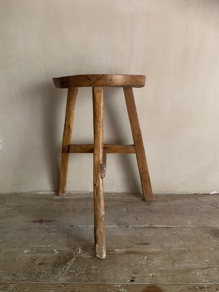 19th Century Elm Stool at 1stDibs