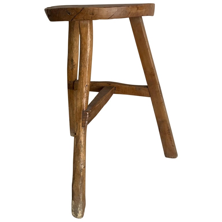 19th Century Elm Stool at 1stDibs