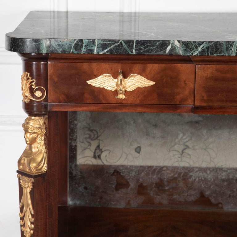 19th Century Empire Buffet Console For Sale at 1stDibs