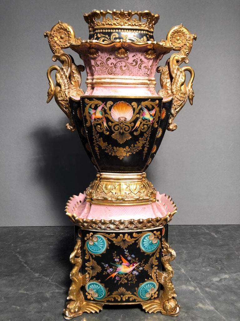 19th Century Empire France Porcelain Vase J.Petit, circa 1830 For Sale ...