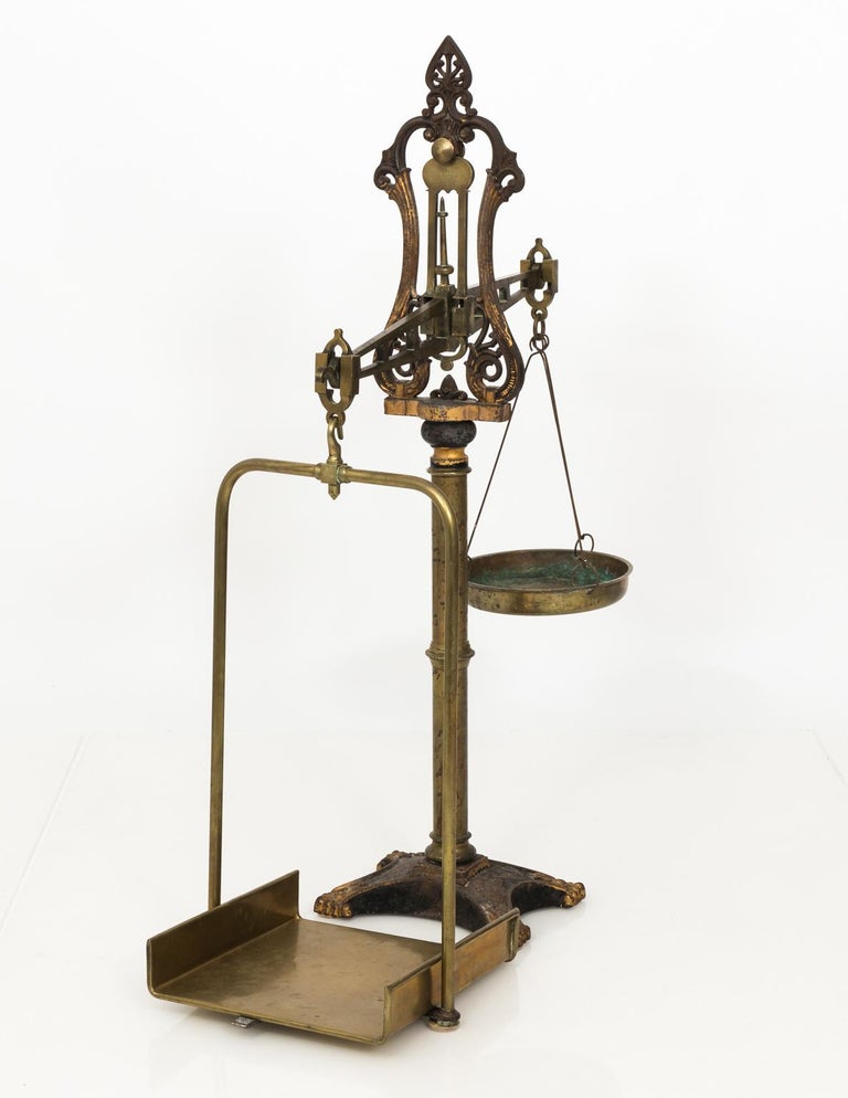 19th Century English and Brass Iron Scale at 1stDibs