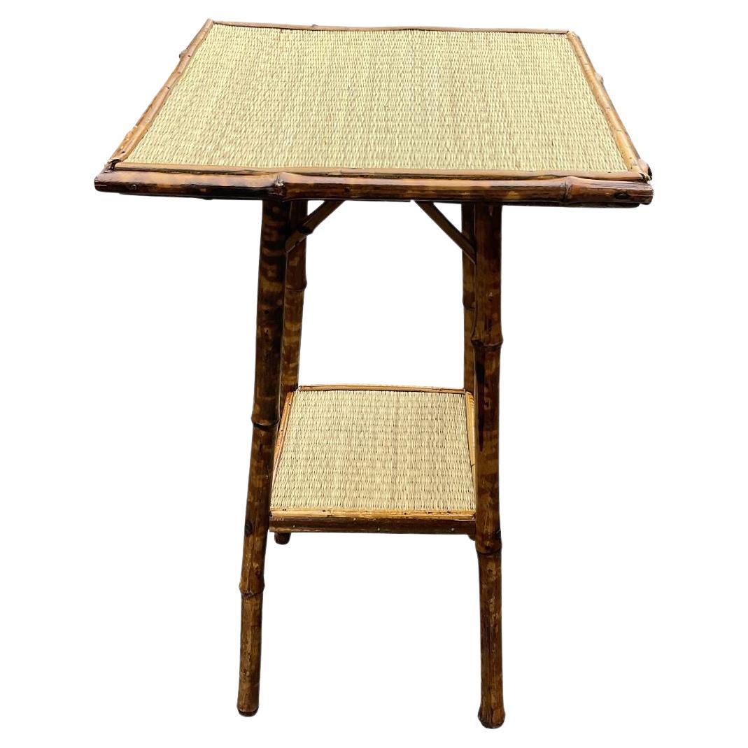 19th Century English Bamboo Side Table For Sale at 1stDibs