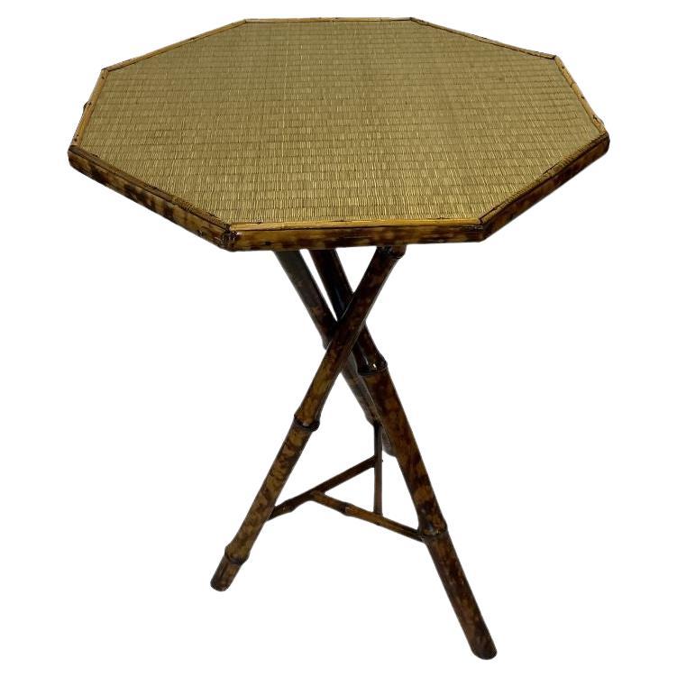 19th Century English Bamboo Side Table For Sale at 1stDibs