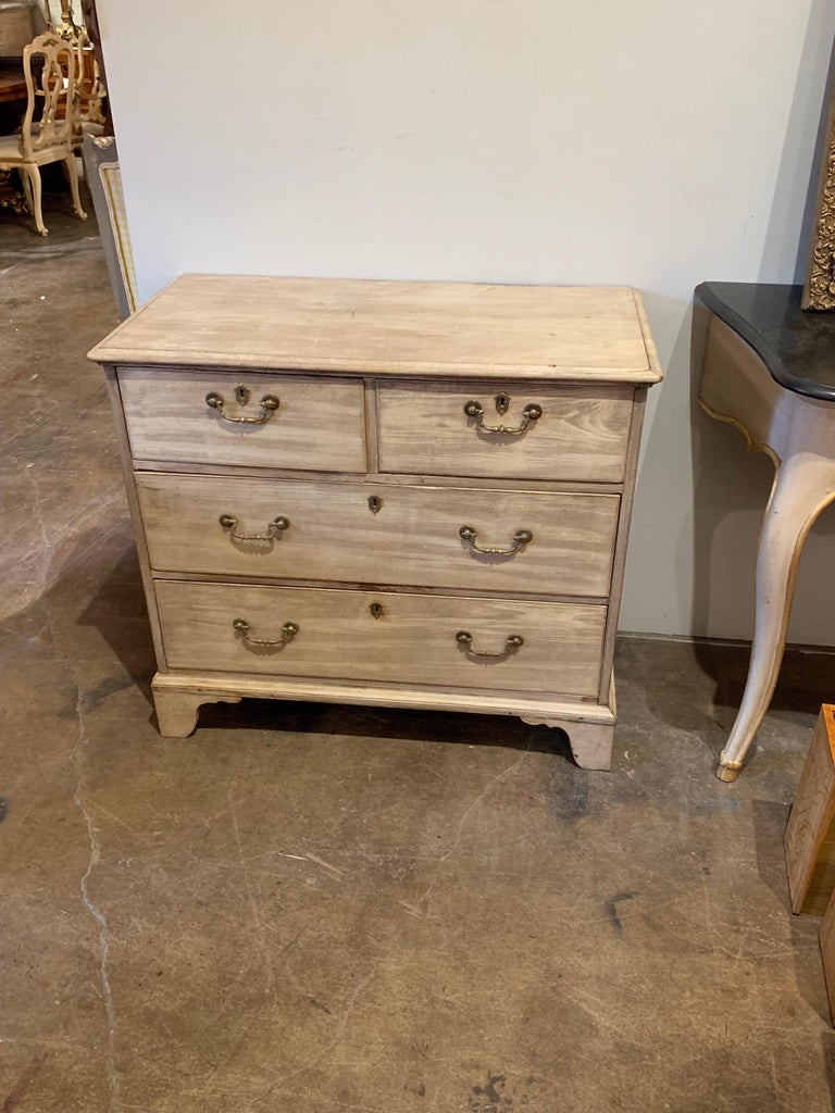 19th Century English Bleached Mahogany Chest of Drawers at 1stDibs ...