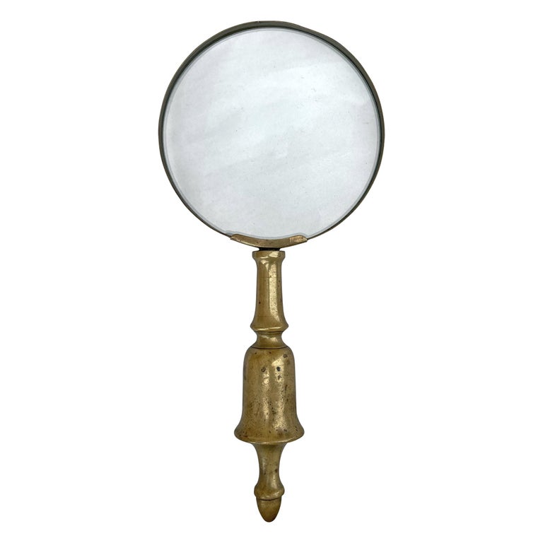 19th Century English Brass Magnifying Glass at 1stDibs