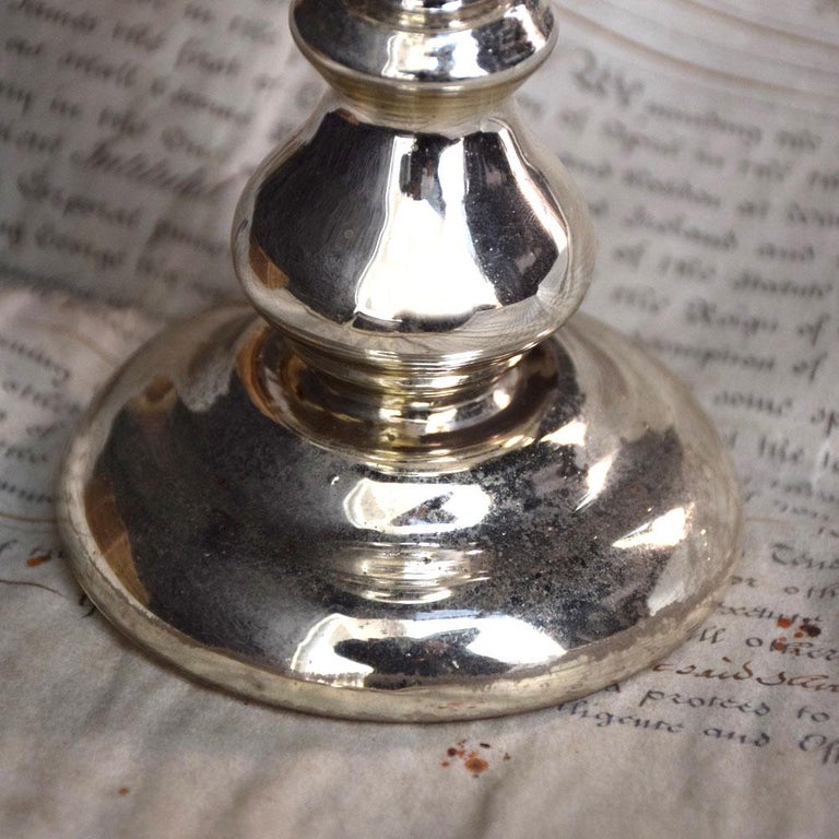 19th Century English Butlers Glass Mercury Gaze Ball at 1stDibs