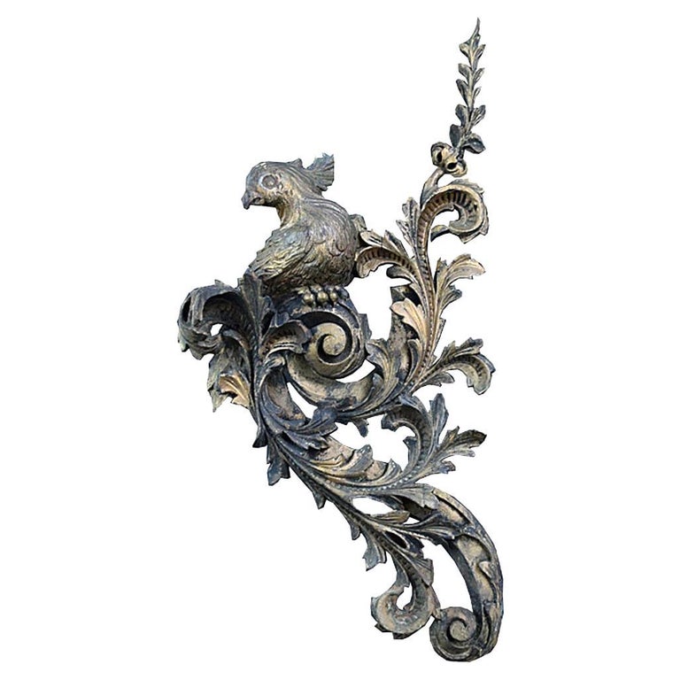 19th Century English Carved Fragment Ho Ho Bird For Sale at 1stDibs
