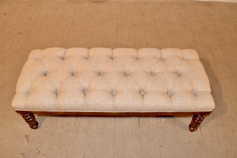19th Century English Chesterfield Bench at 1stDibs