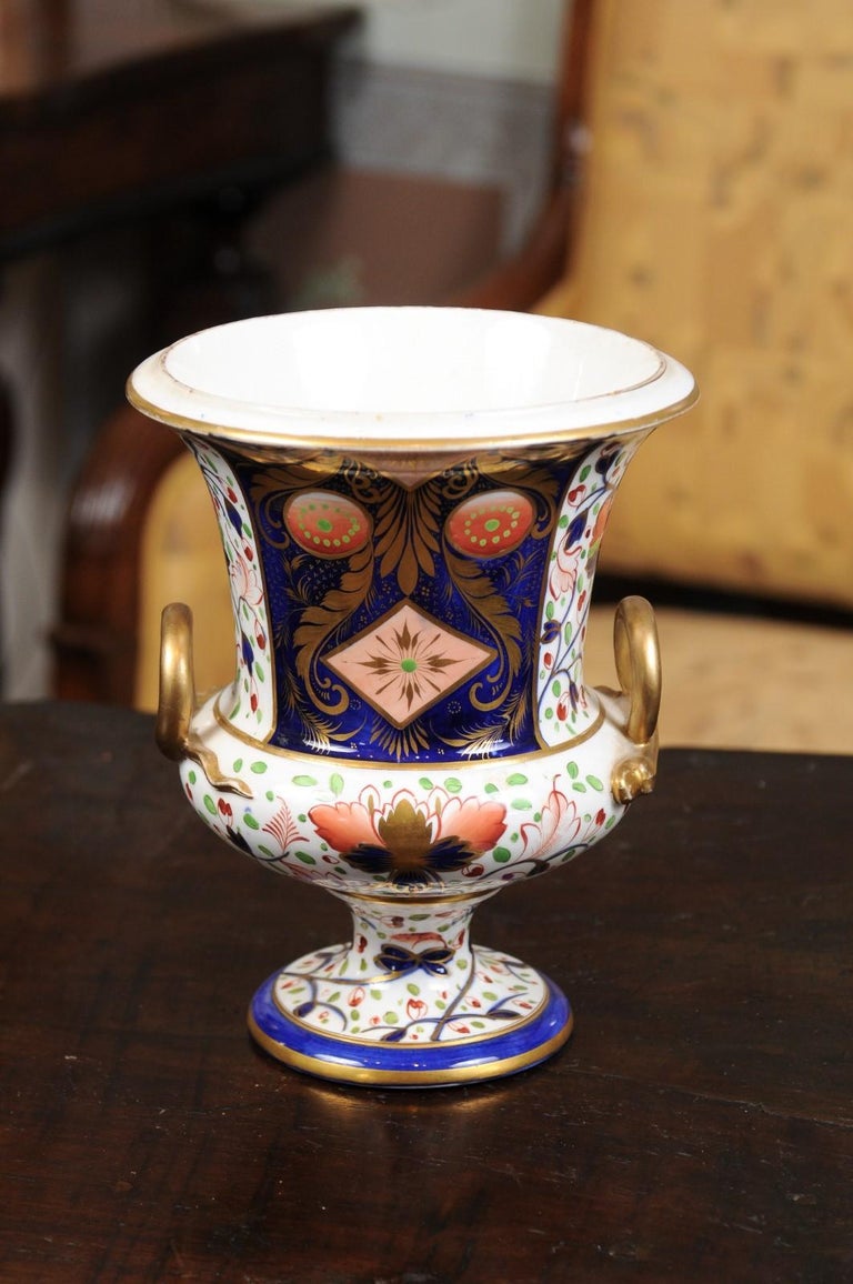 19th Century English Derby Porcelain Urn For Sale at 1stDibs