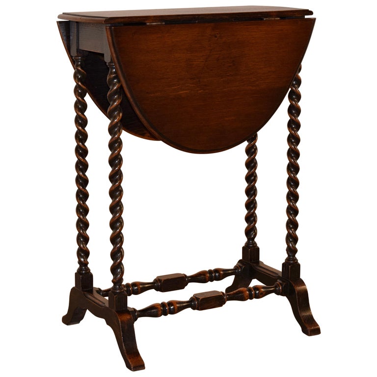 19th Century English Drop-Leaf Table at 1stDibs