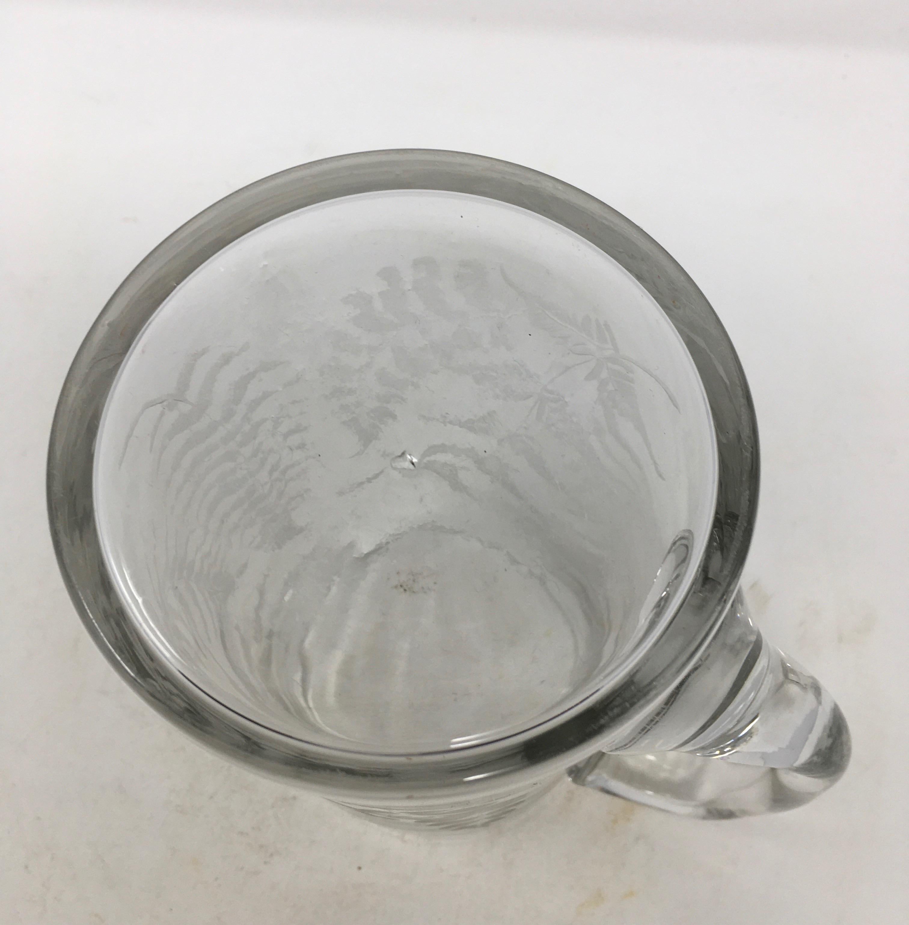 19th Century English Etched Glass Pitcher For Sale at 1stDibs | etched ...