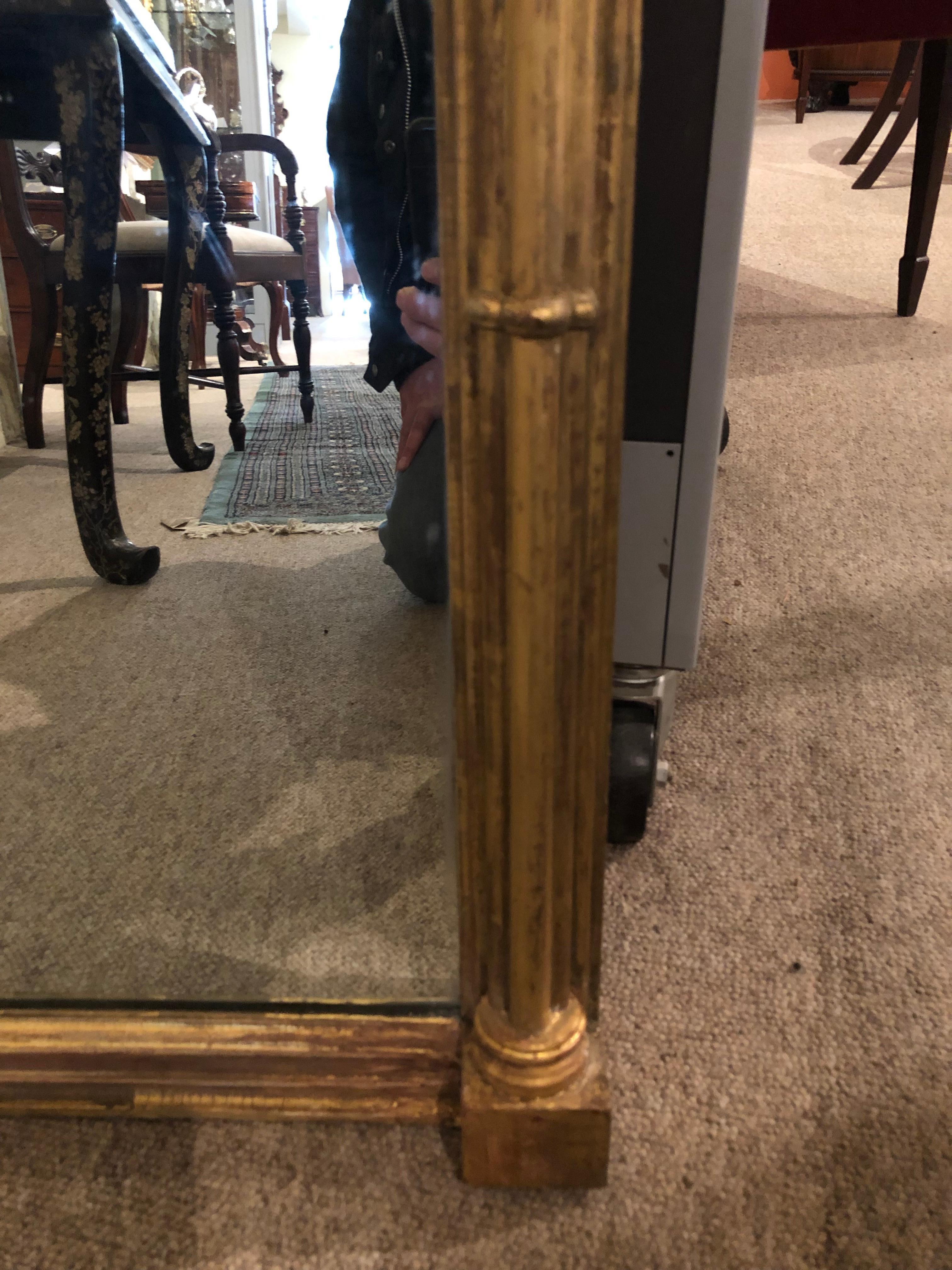 19th Century English Gilt Rectangular Pier Mirror at 1stDibs