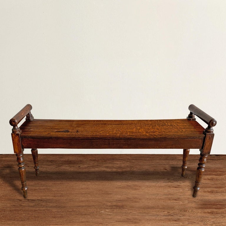 19th Century English Hall Bench at 1stDibs