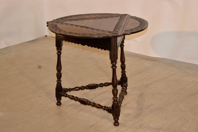 19th Century English Handkerchief Table at 1stDibs