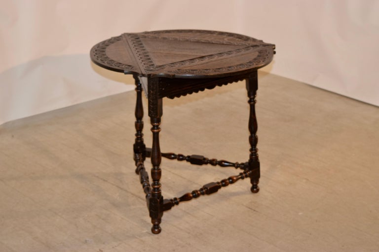 19th Century English Handkerchief Table at 1stDibs