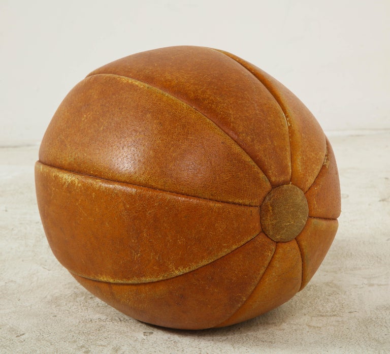 19th Century English Leather Ball For Sale at 1stDibs
