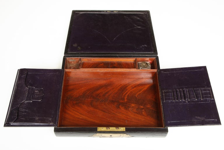 19th Century English, Leather Writing Compendium For Sale at 1stDibs