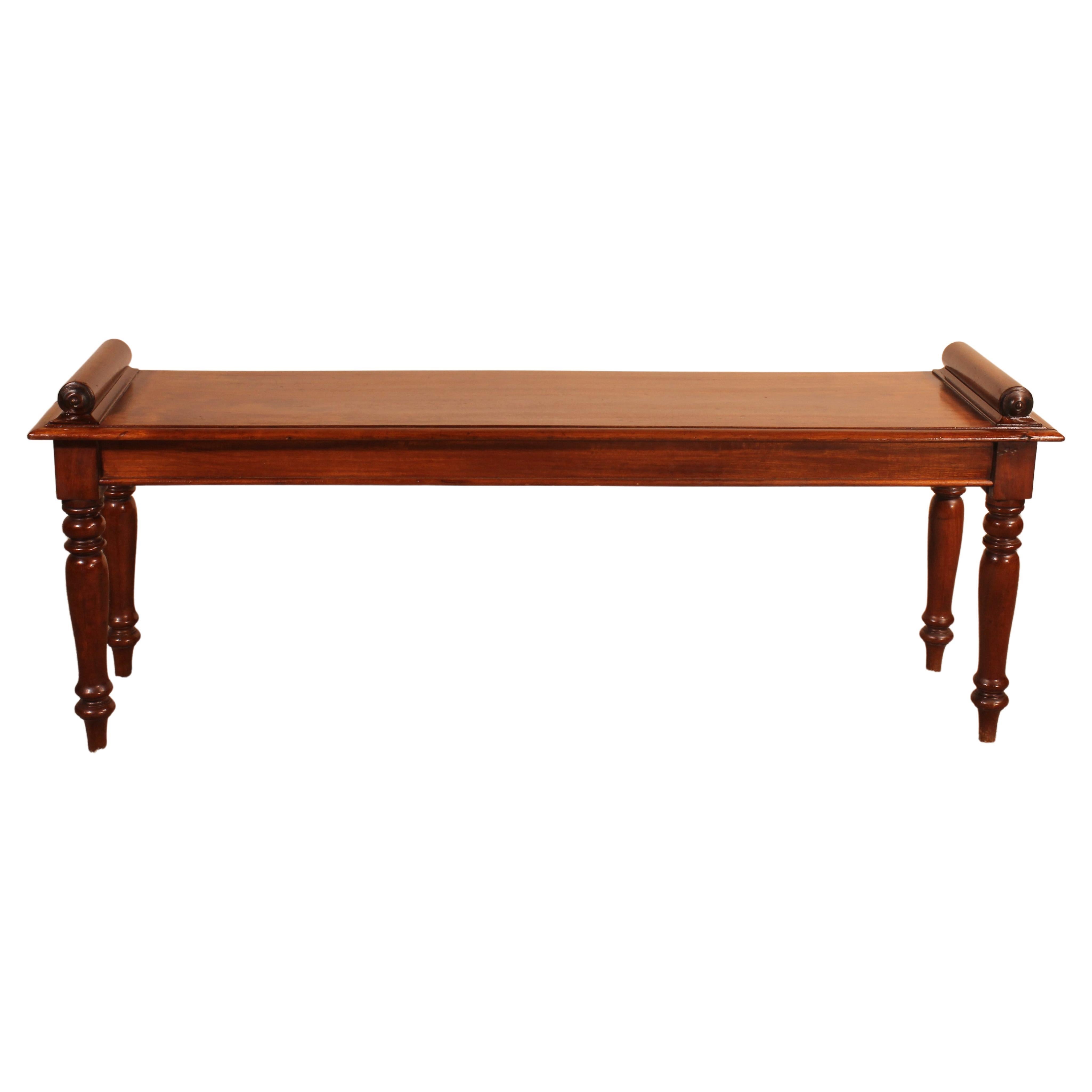 Antique French Country Mahogany Bench at 1stDibs | antique bench ...