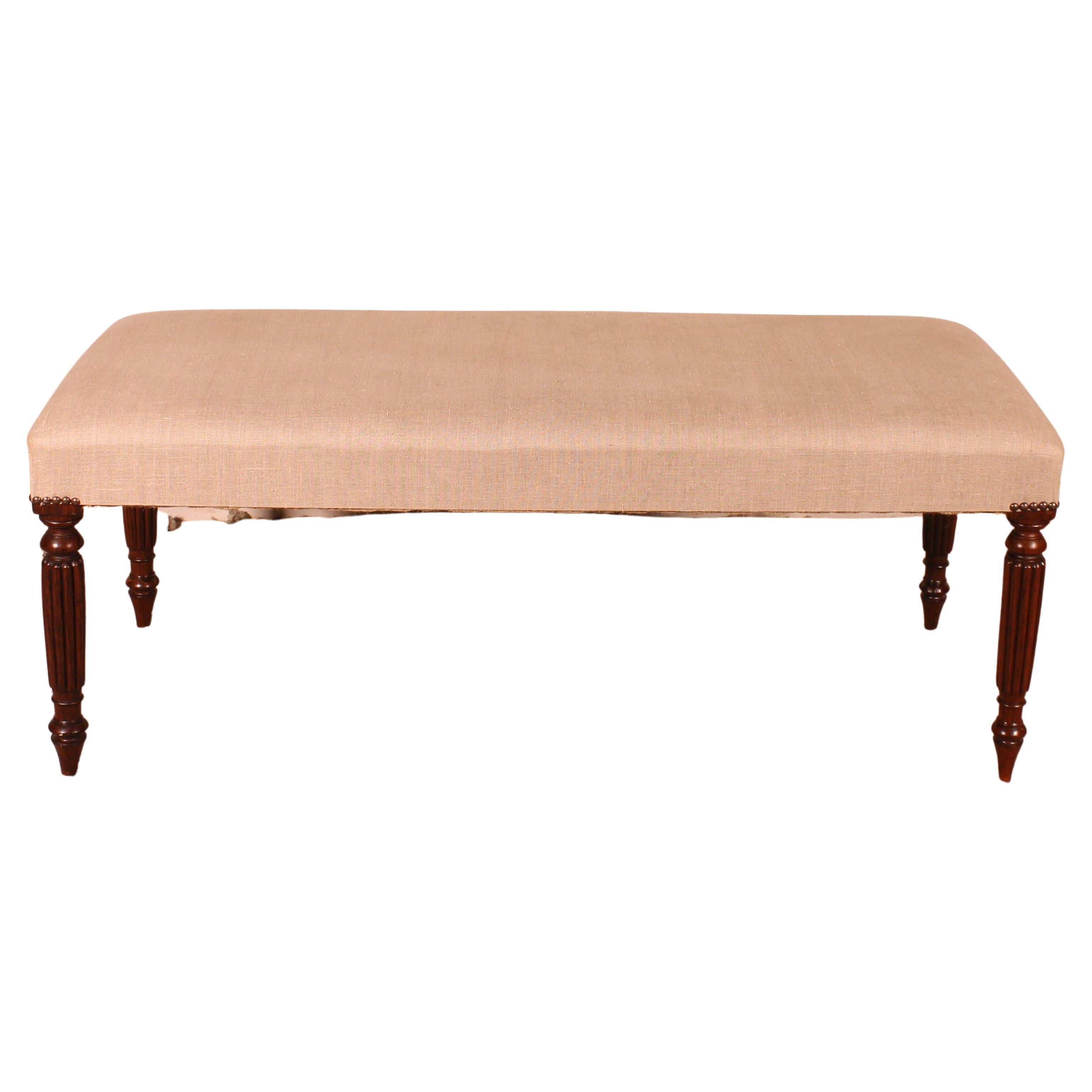 English 19th Century Oak Bench at 1stDibs