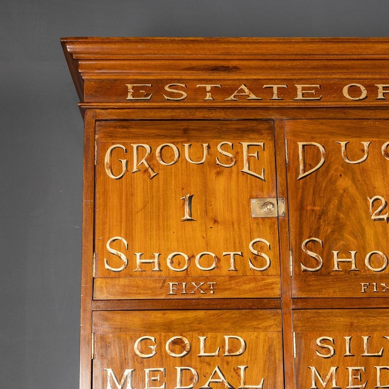 19th Century English Mahogany Estate Office Lockers, c.1890 For Sale at ...