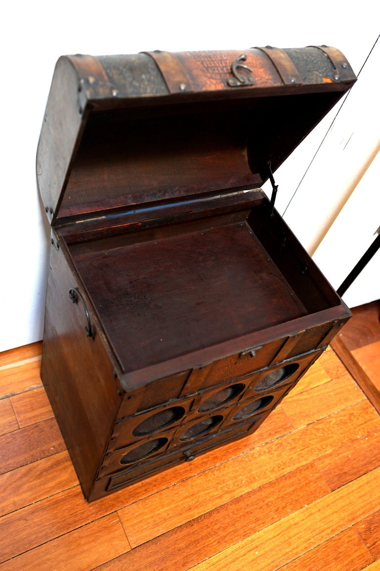 19th Century English Mounted Pine Cellarette Wine Cabinet For Sale at ...