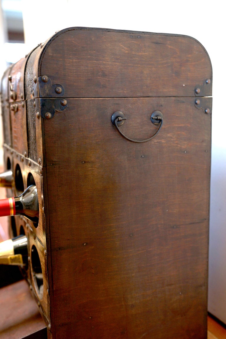 19th Century English Mounted Pine Cellarette Wine Cabinet For Sale at ...